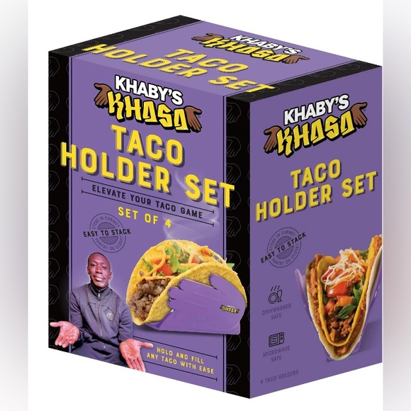 KHABY’S | Kitchen | Khaby Lame Purple Taco Holder Set Dishwasher ...